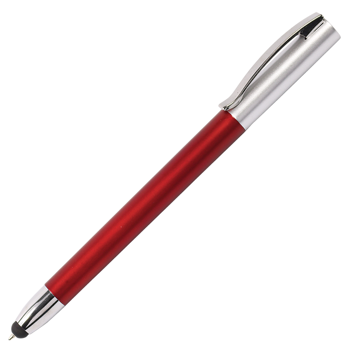 Flat Top Stylus Ballpoint Pen - Silver | Brand Innovation
