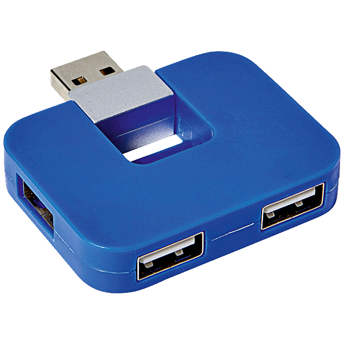 USB Hub With 4 Ports - Red | Brand Innovation