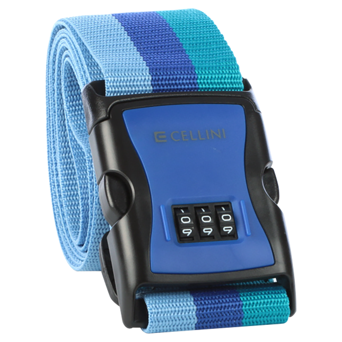 Cellini Combination Lock Luggage Straps - Black | Brand Innovation